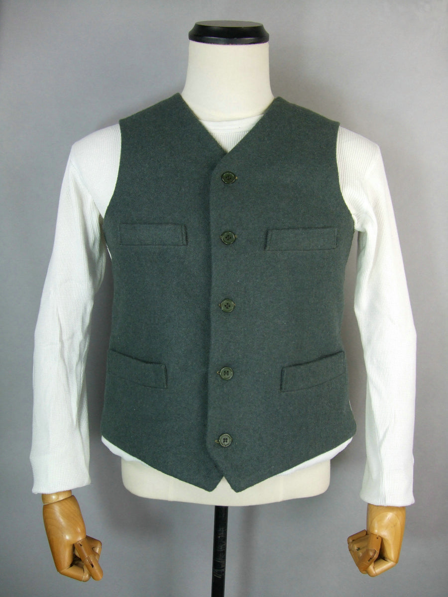 WW1 Italy Italian Foot Troops Model 1909 Dark Grey Green Wool Waistcoa ...