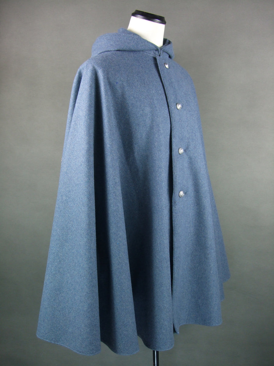 WW1 French Chasseurs Alpins M1892/1915 Bleu Horizon Blue Wool Cloak Ho ...