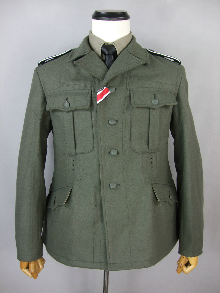 WWII German Elite M37 Field Grey Wool Tunic – Hikishop