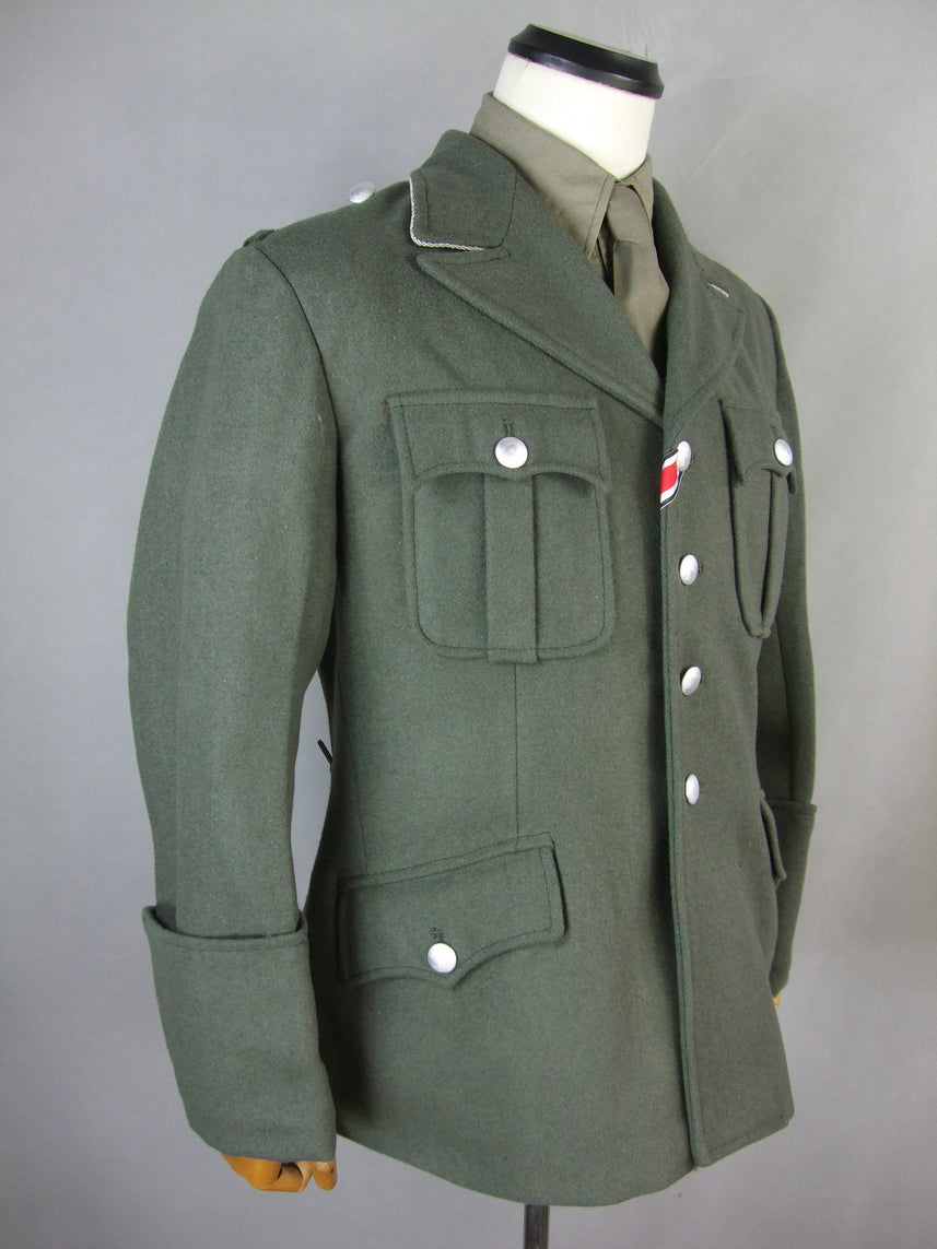 WWII German Elite M34 FieldGrey Wool Tunic Officer Feldbluse – Hikishop