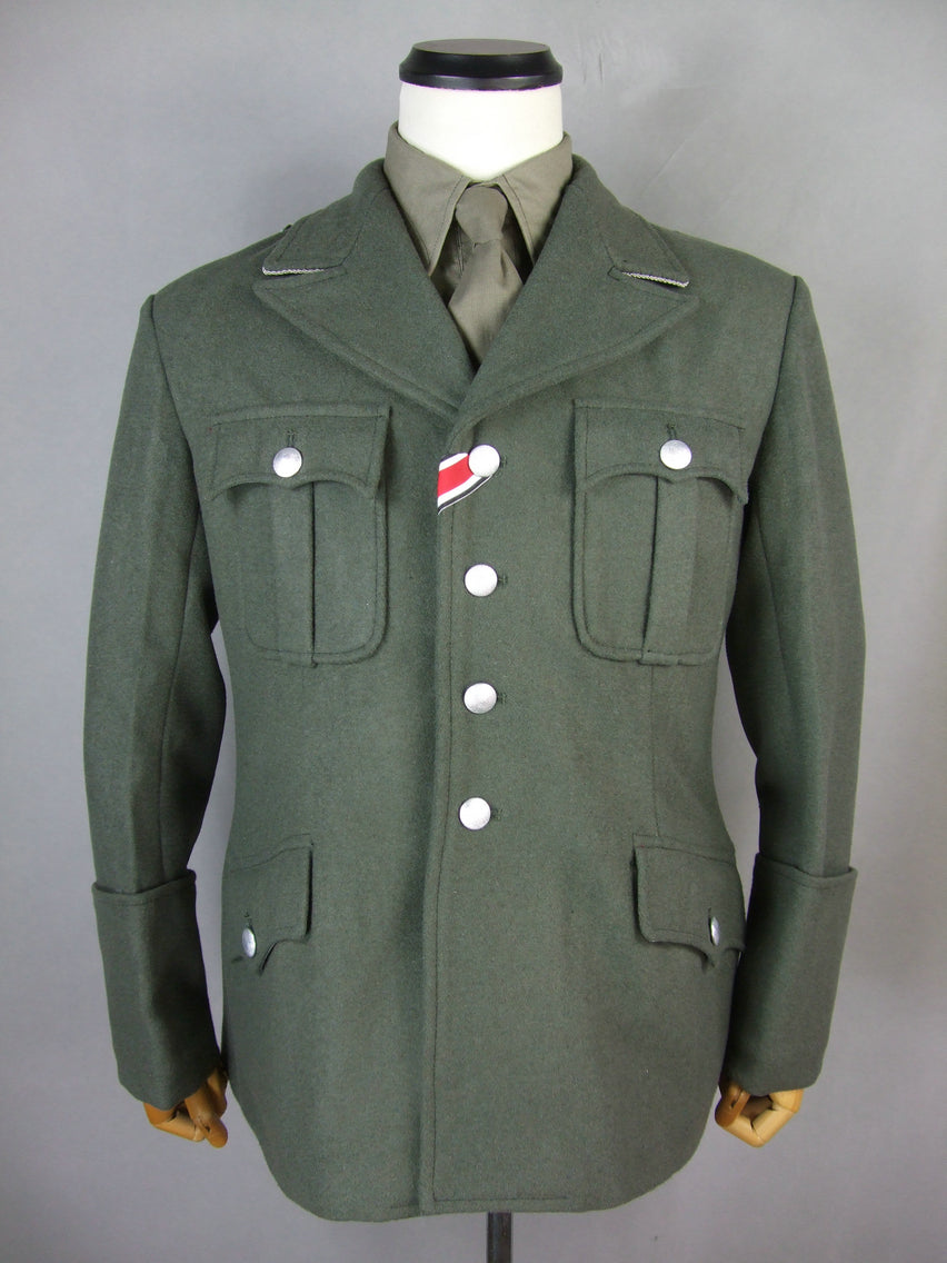 WWII German Elite M34 FieldGrey Wool Tunic Officer Feldbluse – Hikishop