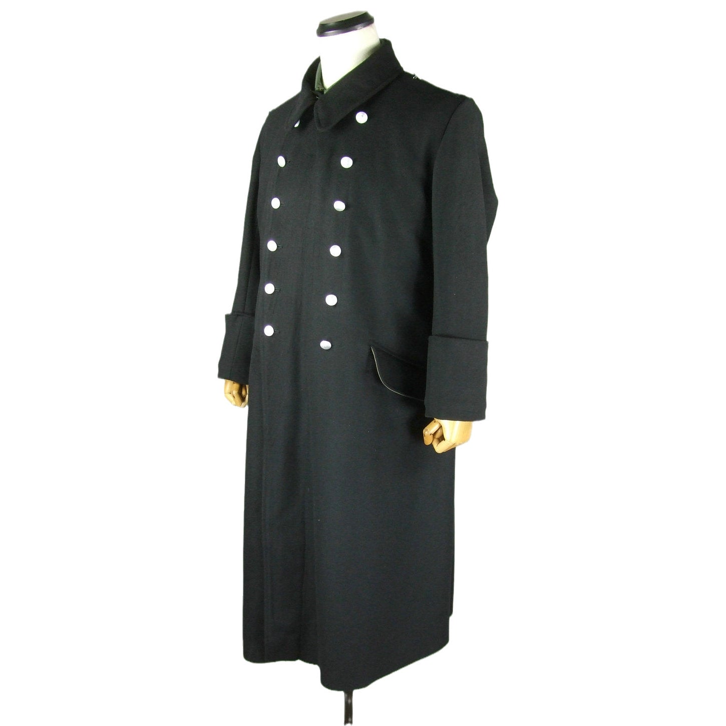 WW2 German Elite Enlisted Black Wool Greatcoat Overcoat – Hikishop