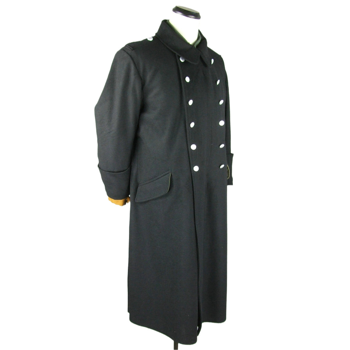 WW2 German Elite Enlisted Black Wool Greatcoat Overcoat – Hikishop