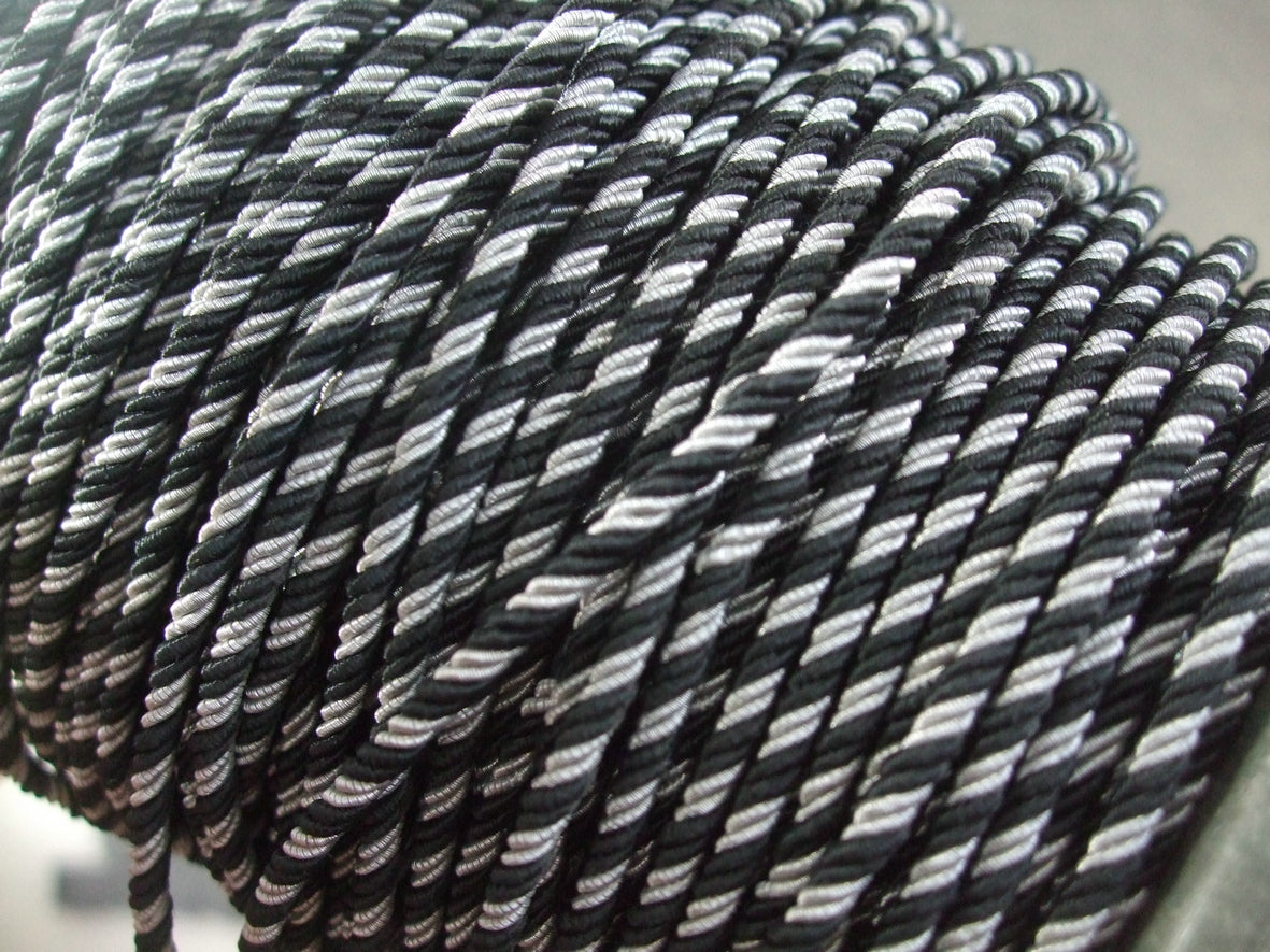 WWII German NCO Silver Black Collar Litzen Aluminum 2 Yard – Hikishop