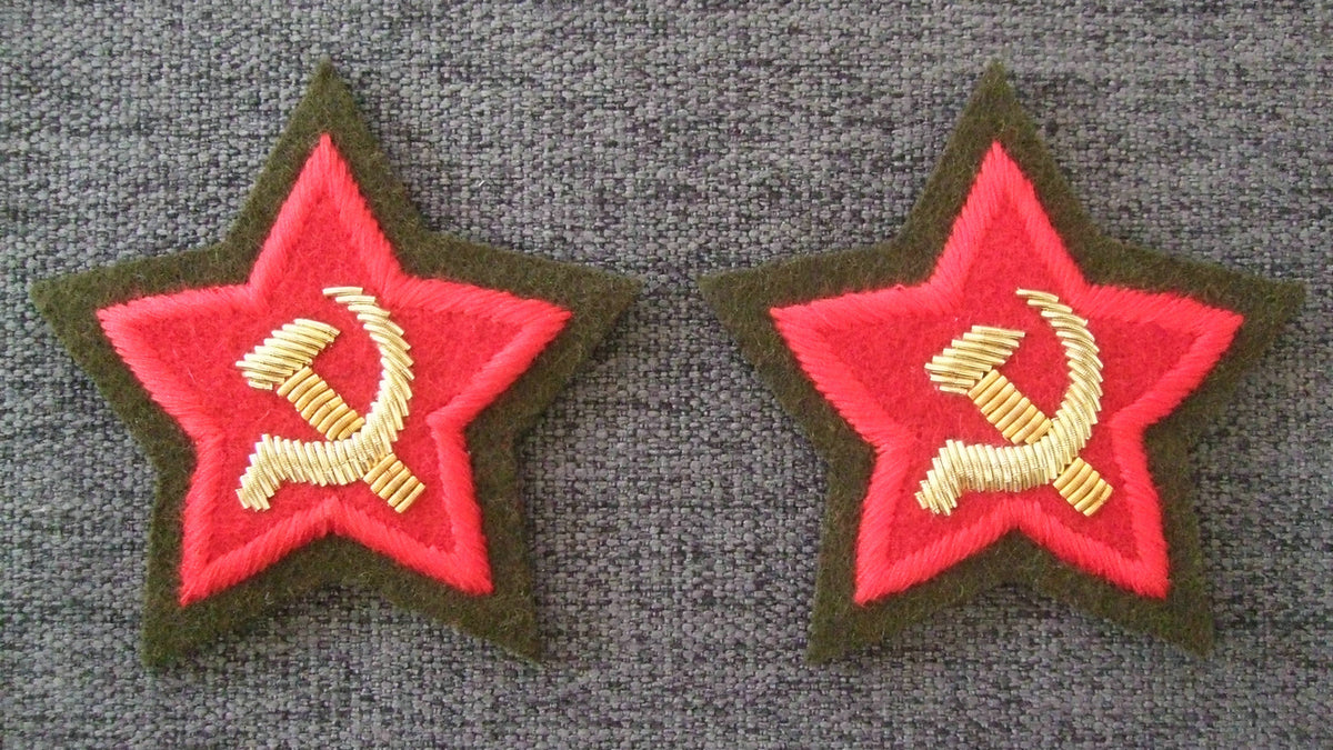 WW2 Soviet Union Russia Commissar Sleeve Star Patch Pair – Hikishop