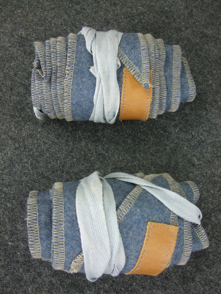 WW1 French Army Horizon Blue Wool Curved Puttees Legwraps – Hikishop