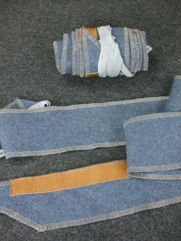 WW1 French Army Horizon Blue Wool Curved Puttees Legwraps – Hikishop