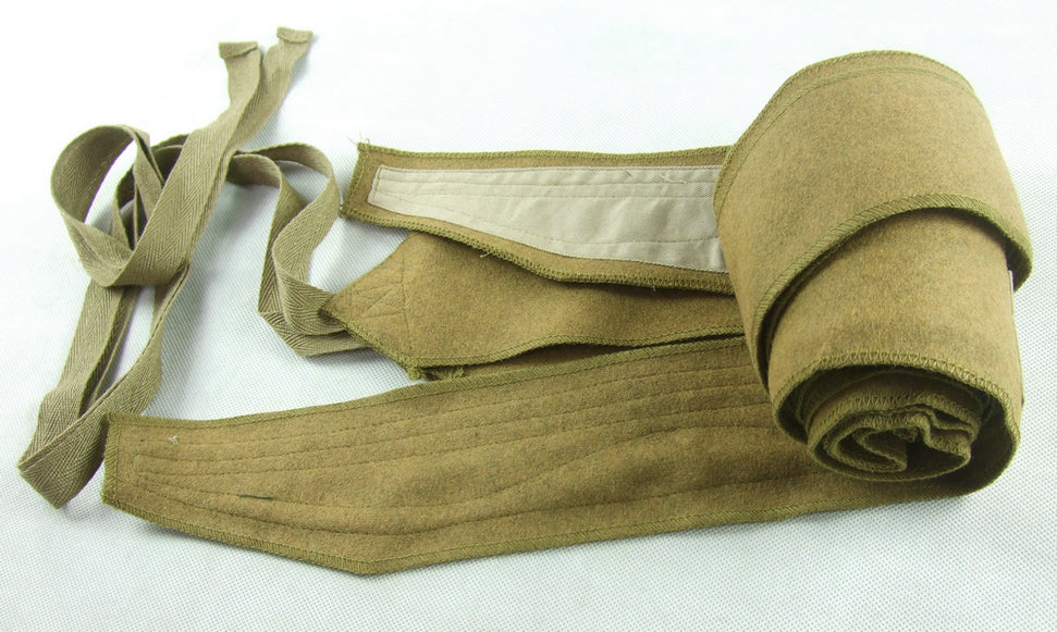 WWII Italy Italian Tropical Sand Wool Leggings Puttee Pair – Hikishop