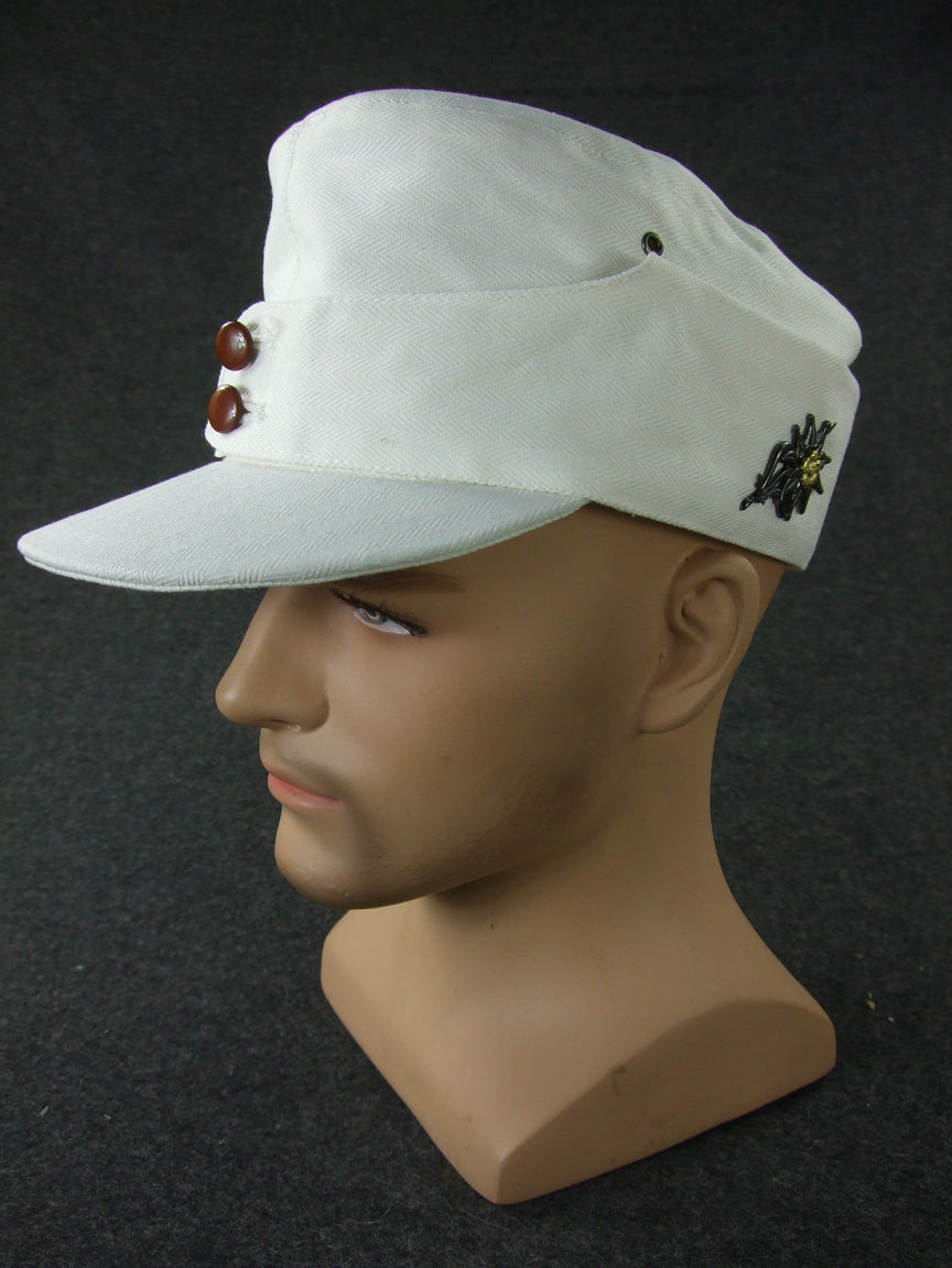 WW2 German WH Gebirgsjager Mountain Off White HBT Field Cap – Hikishop