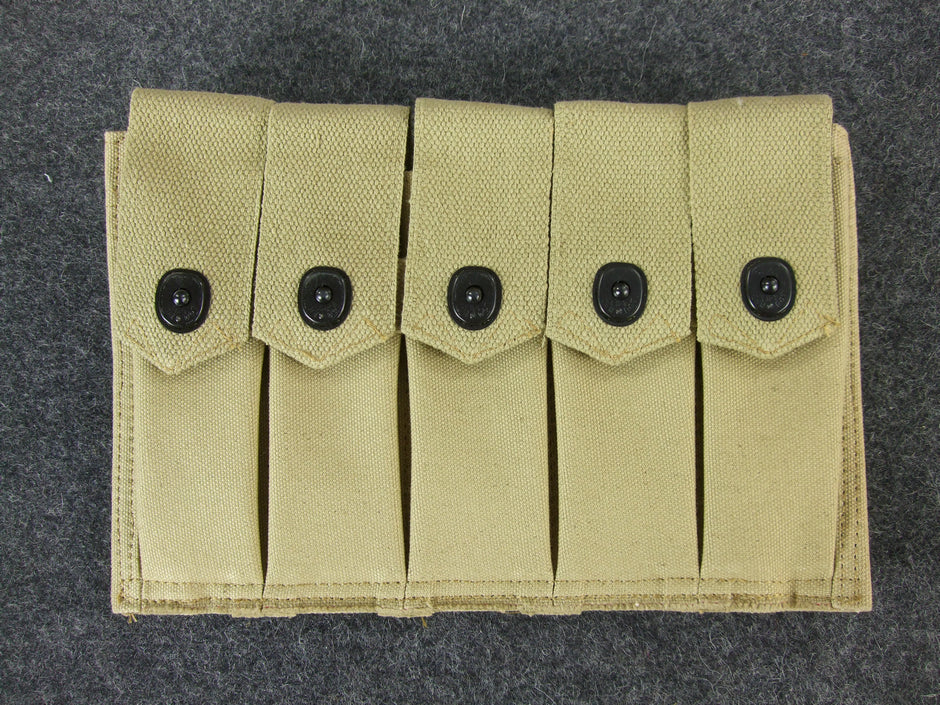 WWII US Army Thompson Magazine Pouch 5CELL TOP REPRO – Hikishop
